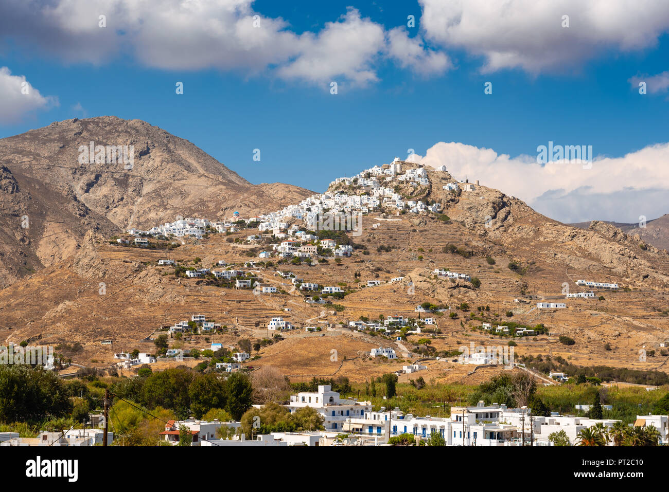 Mountain landscape. The island of Serifos. Cyclades, Greece Stock Photo ...