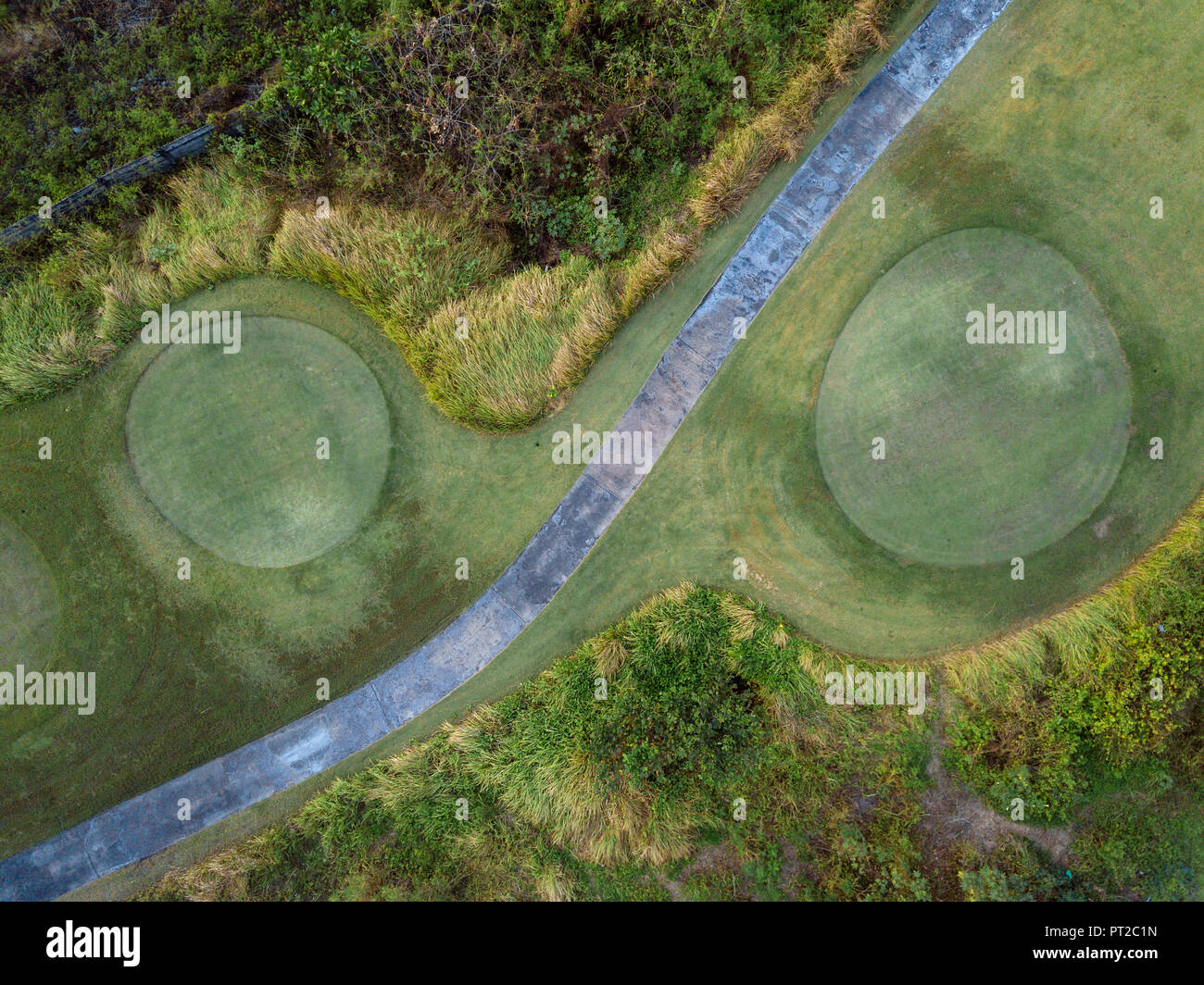 Indonesia, Bali, Aerial view of golf course Stock Photo - Alamy