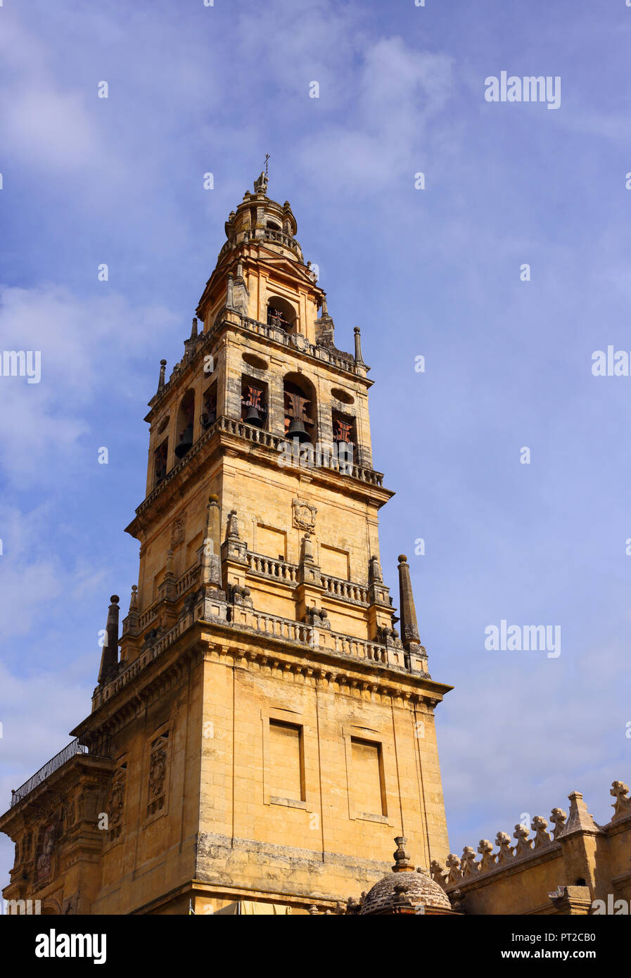 Cordoba, Andalusia, Spain. Torre del Alminar - the cathedral bell tower ...