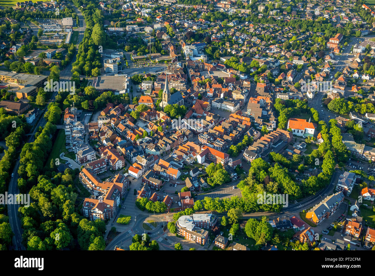 City center Werne, Werne, Ruhr area, North Rhine-Westphalia, Germany ...