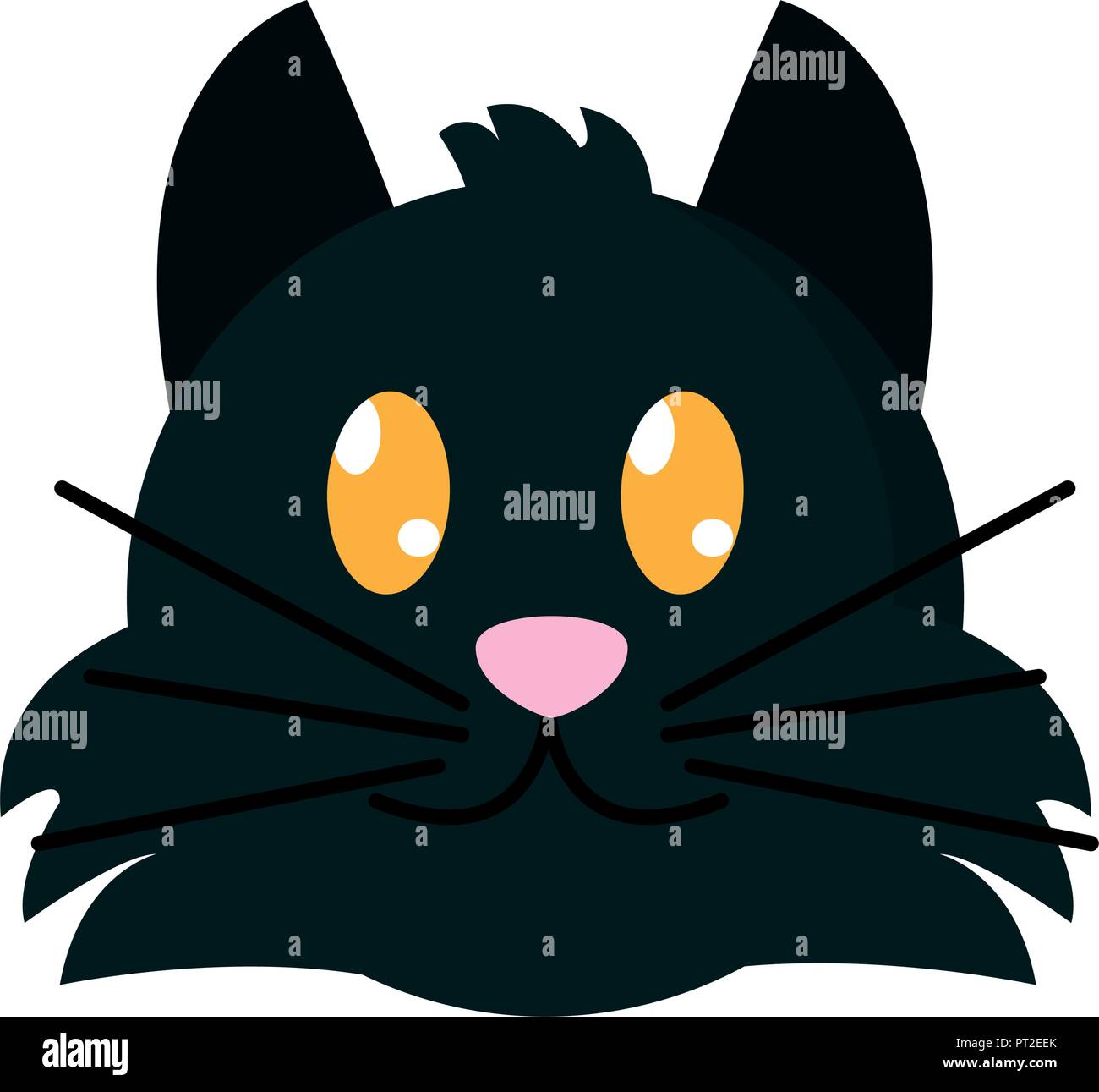 black cat head Stock Vector Image & Art - Alamy