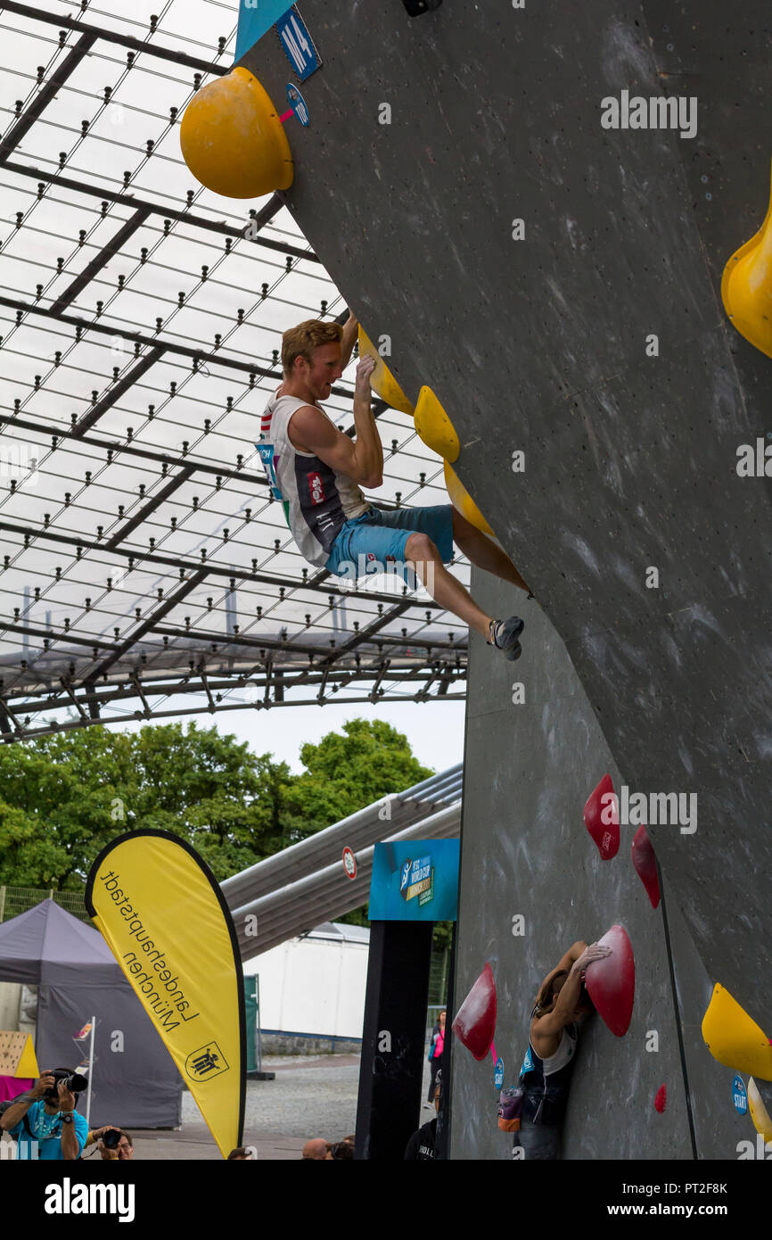 Boulder world cup in the olympic stadium munich hi-res stock ...