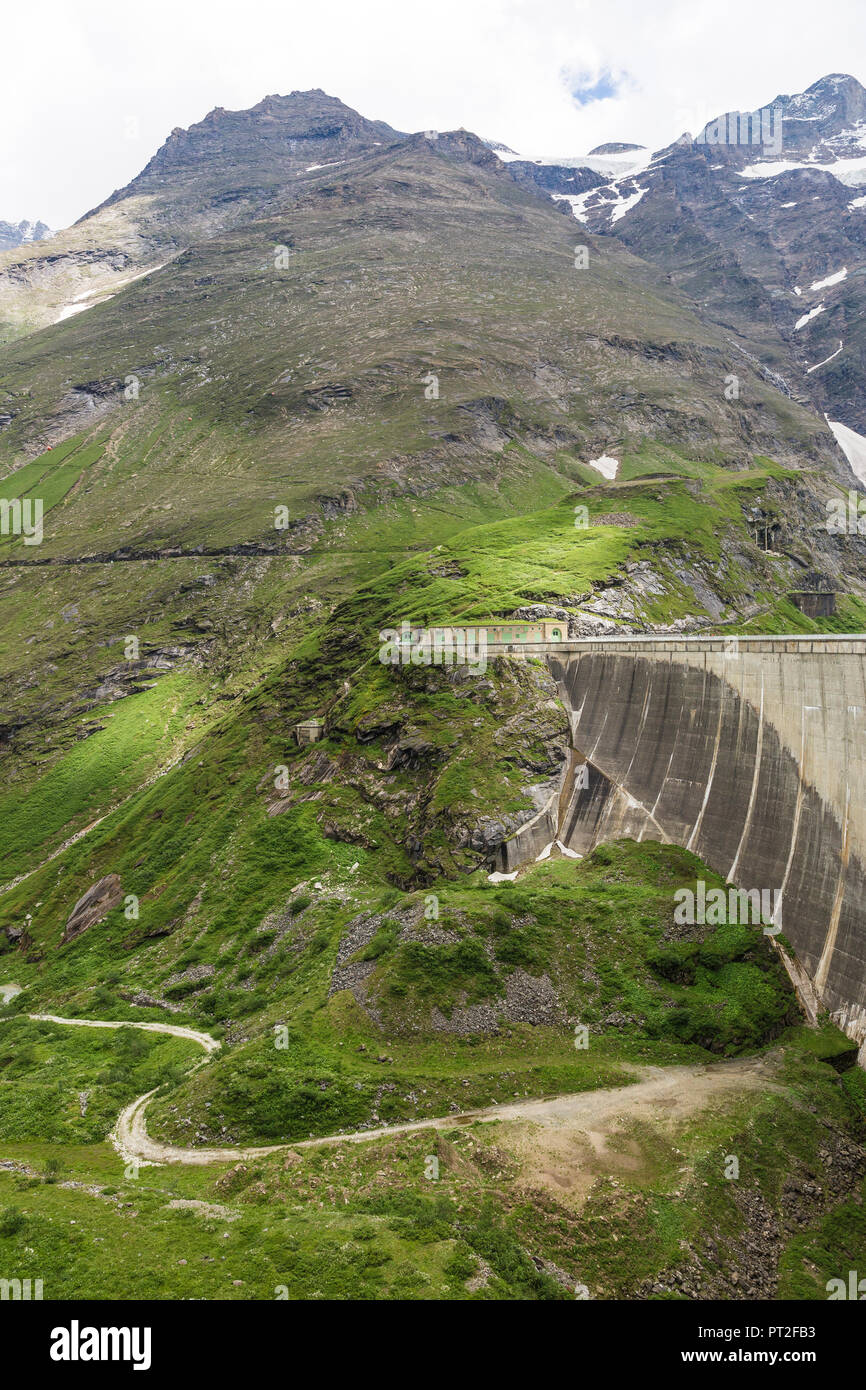 Mooserboden reservoir dam kaprun austria hi-res stock photography and ...