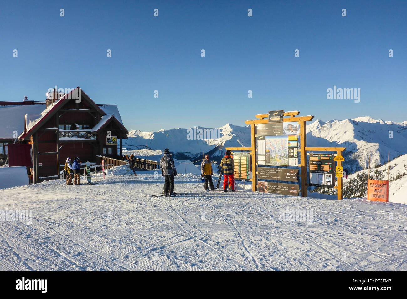Eagles eye restaurant at kicking horse hi-res stock photography and ...