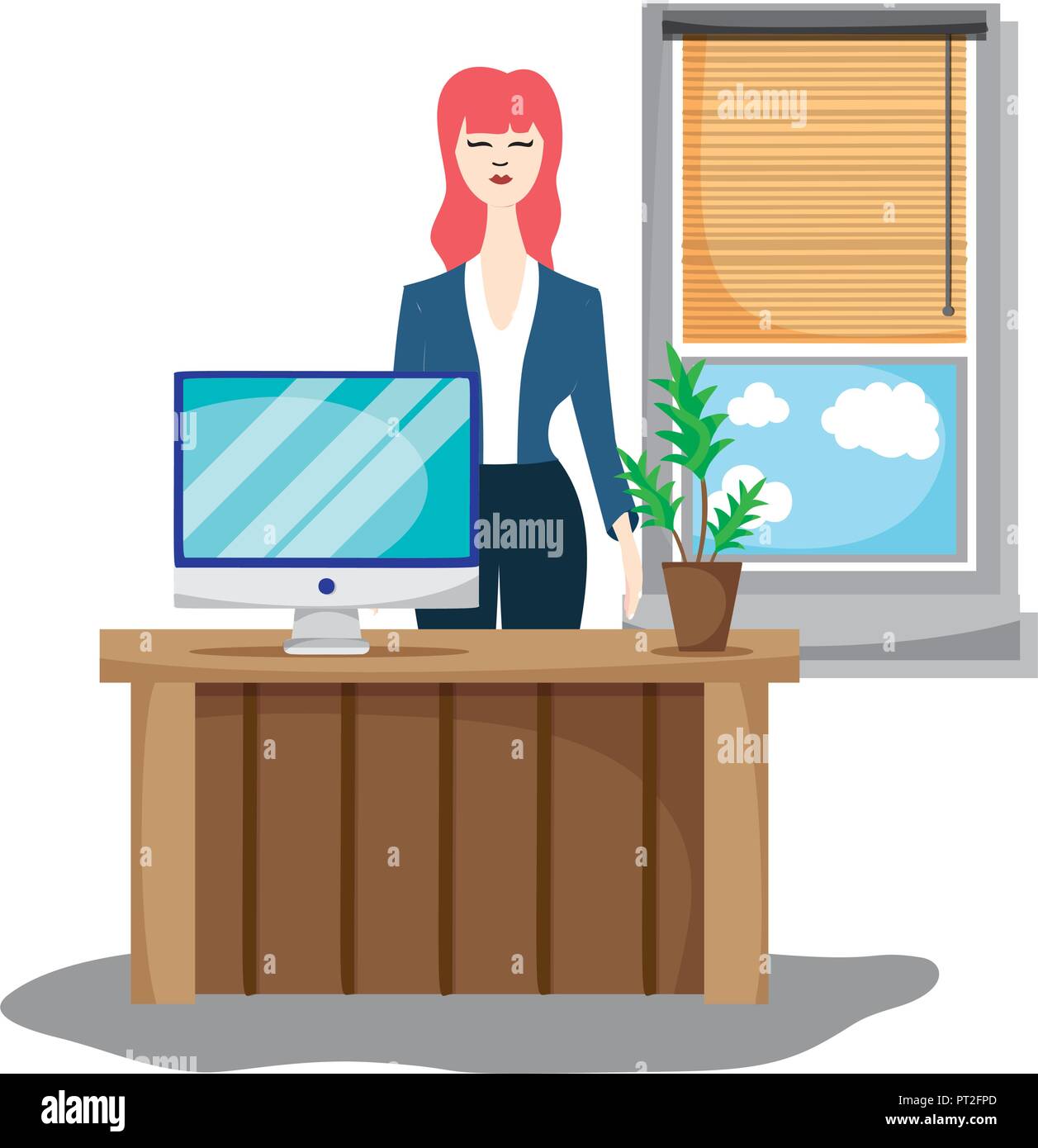 Woman executive worker Stock Vector Image & Art - Alamy