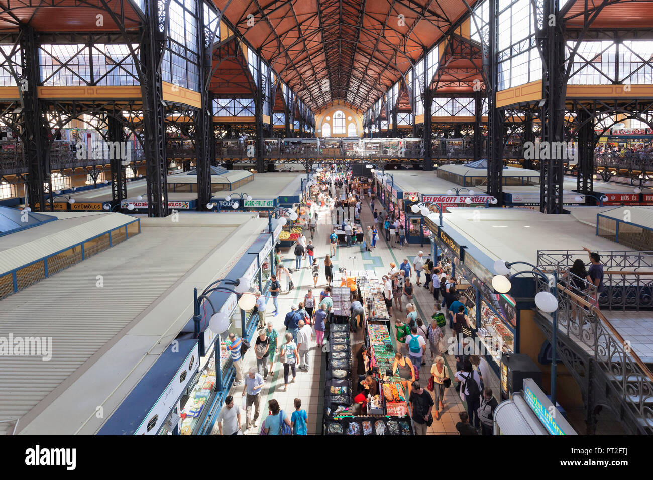 Great Market Hall at Vaci utca, Pest, Budapest, Hungary Stock Photo - Alamy