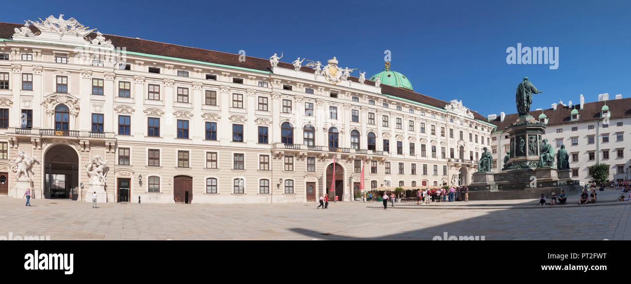 Imperial Chancellery Wing, Emperor Franz Denkmal, Hofburg, Vienna ...