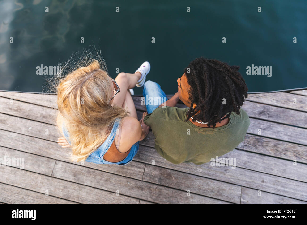 Top view jetty on side hi-res stock photography and images - Alamy