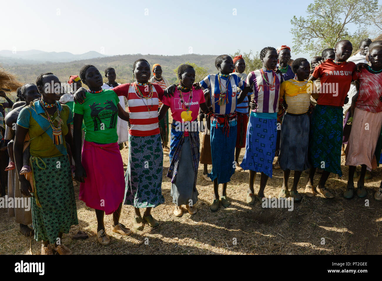 ETHIOPIA Province Benishangul-Gumuz, town Debate, Gumuz village Banush ...
