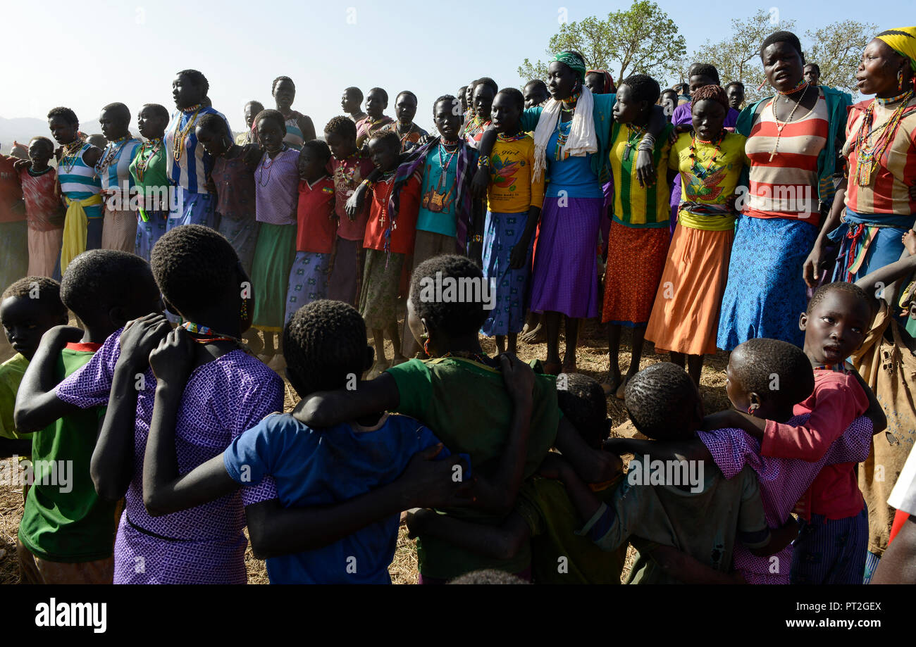 ETHIOPIA Province Benishangul-Gumuz, town Debate, Gumuz village Banush ...