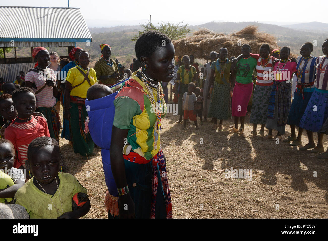 ETHIOPIA Province Benishangul-Gumuz, town Debate, Gumuz village Banush ...