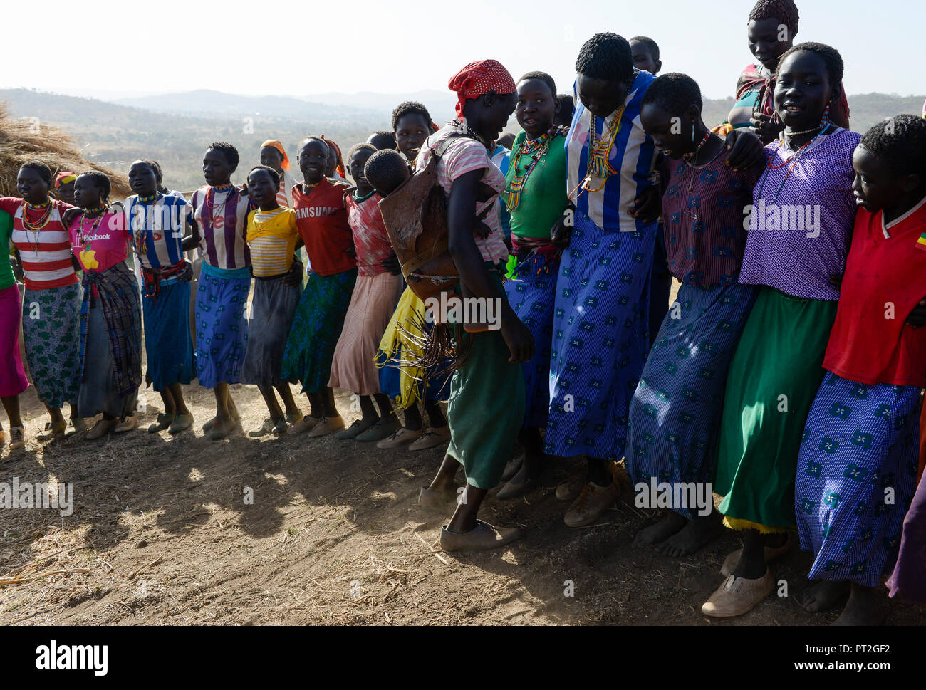 ETHIOPIA Province Benishangul-Gumuz, town Debate, Gumuz village Banush ...
