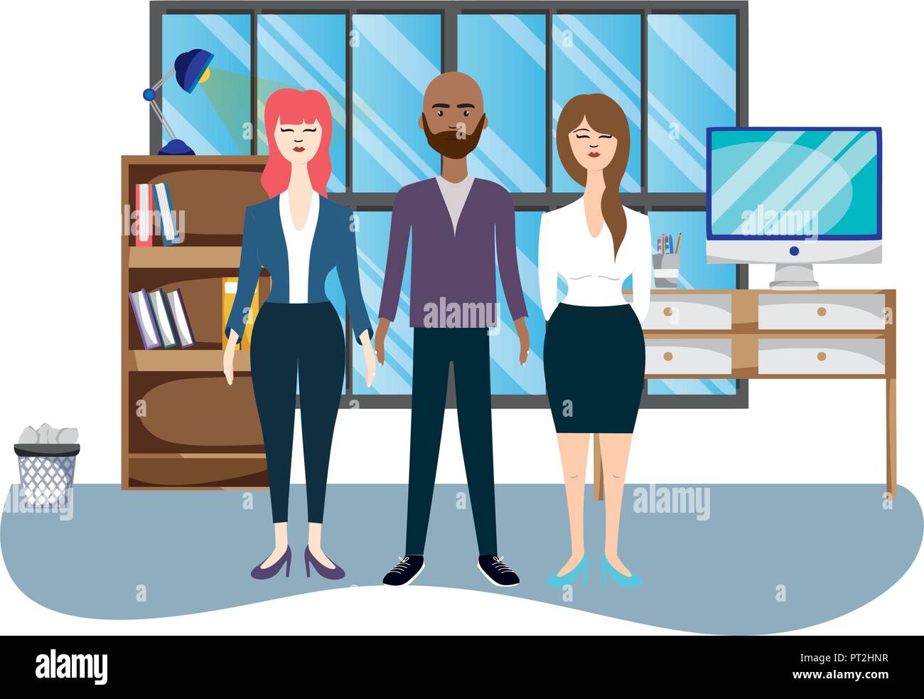 People at office Stock Vector Image & Art - Alamy