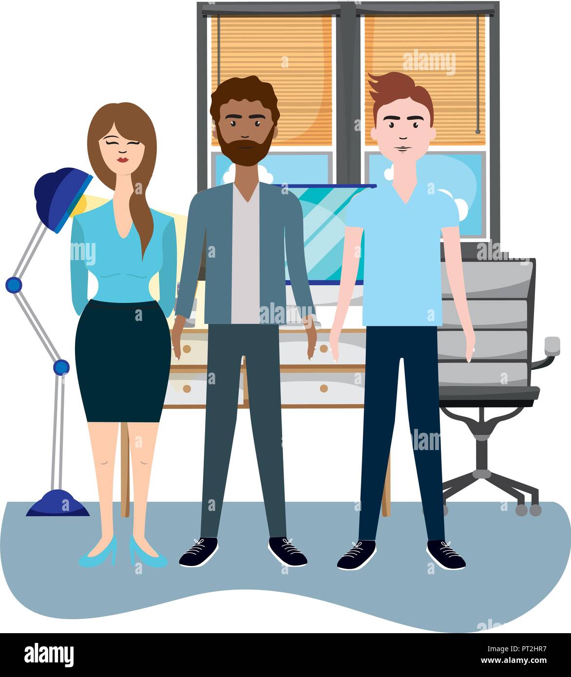 People at office Stock Vector Image & Art - Alamy