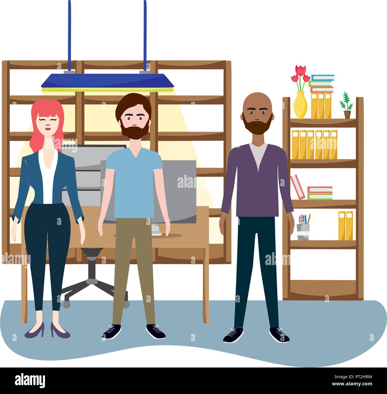 People at office Stock Vector Image & Art - Alamy