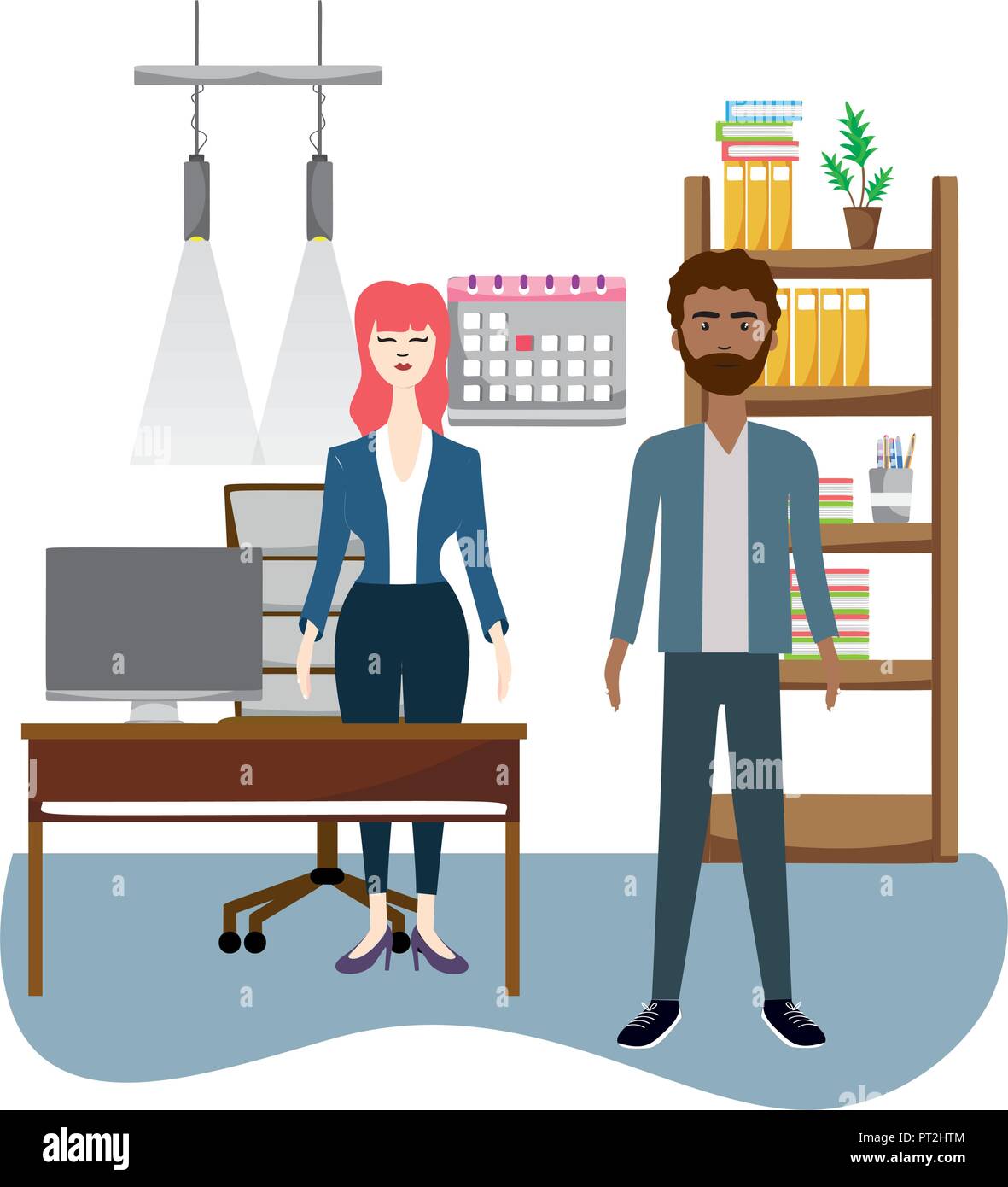 People at office Stock Vector Image & Art - Alamy