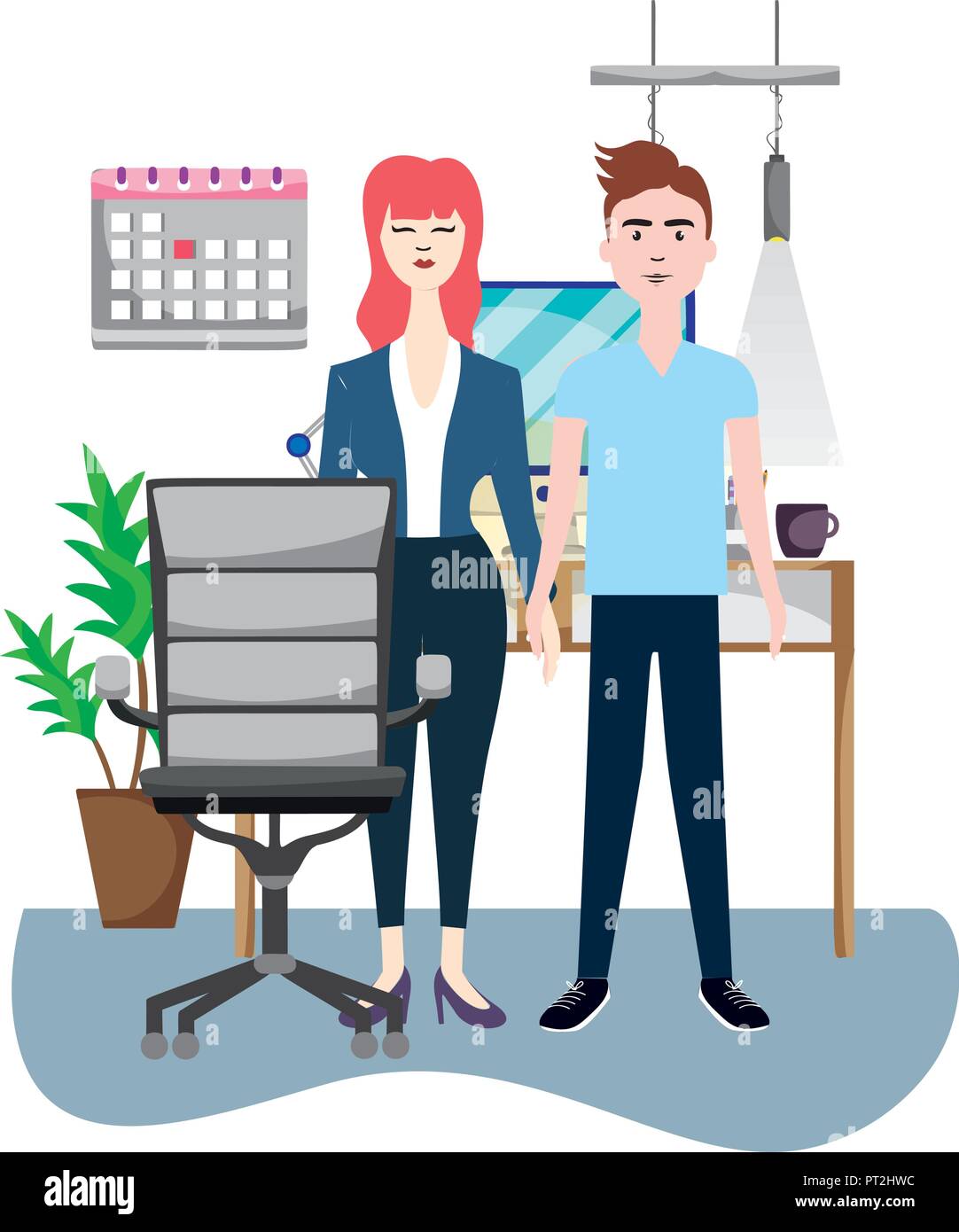 People at office Stock Vector Image & Art - Alamy