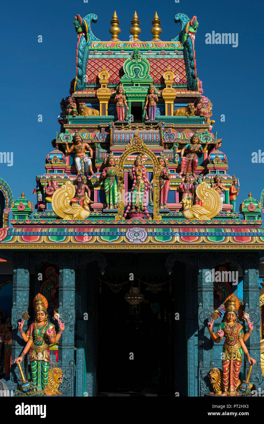 Hindu temple in rue Jaques Prevert, La Possession, Reunion, France ...