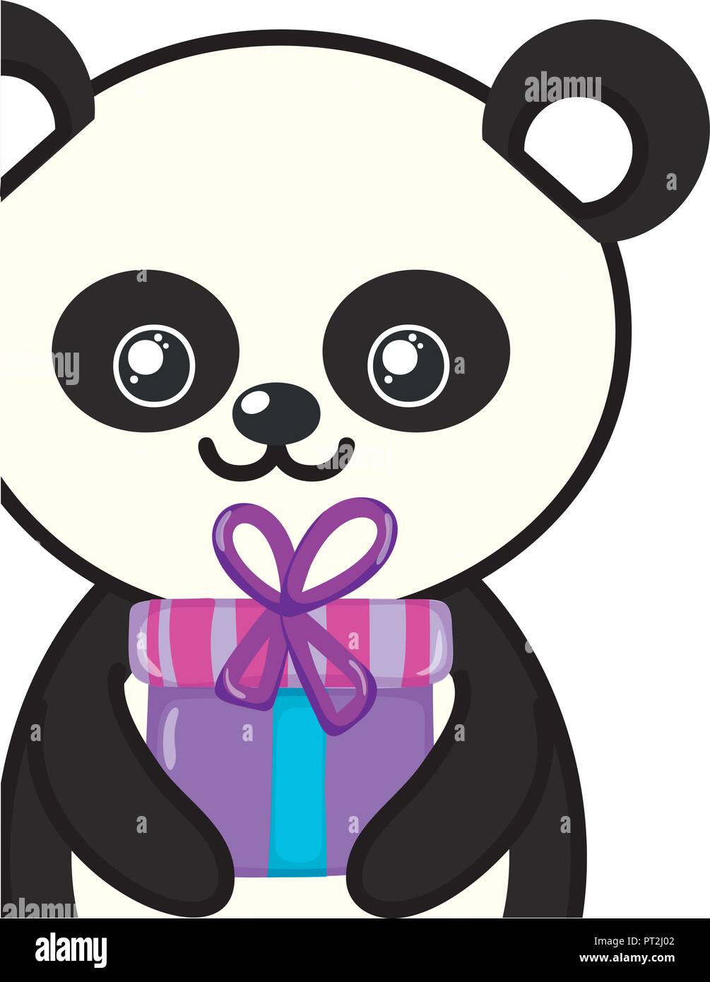 Panda birthday cartoon Stock Vector Image & Art - Alamy