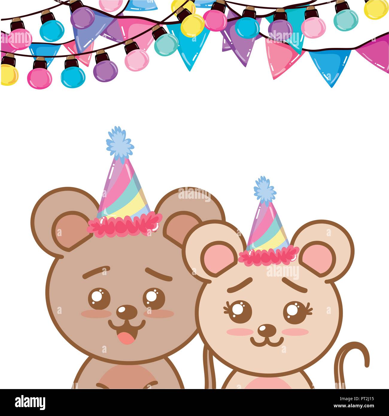 Birthday animals party Stock Vector Image & Art - Alamy