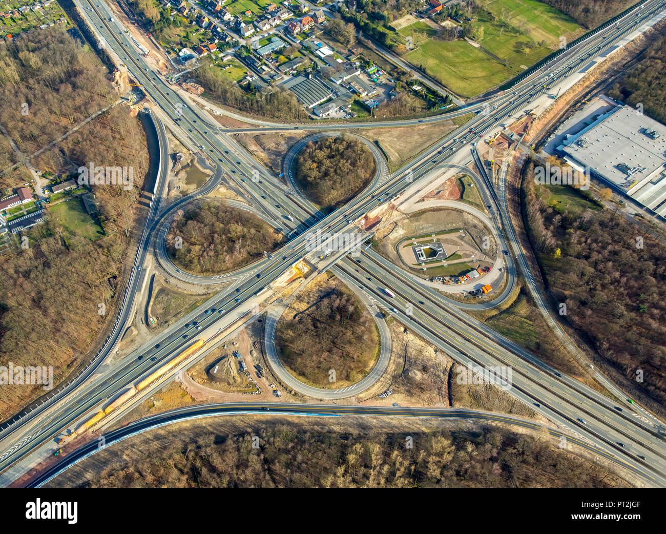 Motorway interchange a2 a43 hi-res stock photography and images - Alamy