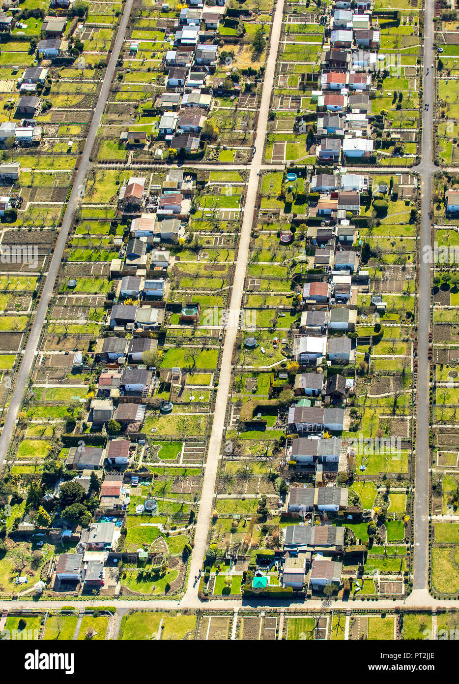 Aerial views of allotments hi-res stock photography and images - Alamy