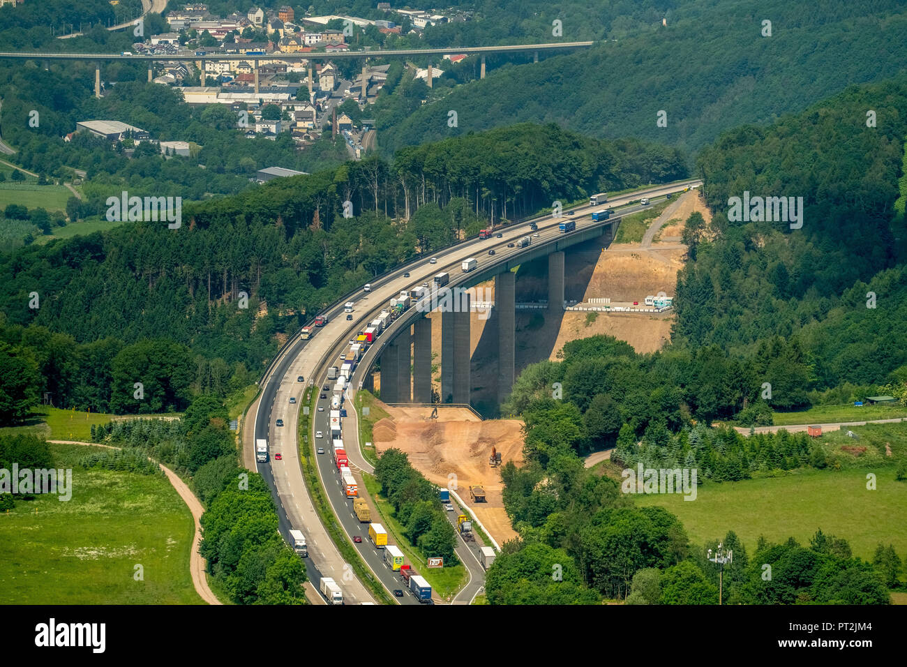 Aerial view of the motorway bridge a45 hi-res stock photography and ...