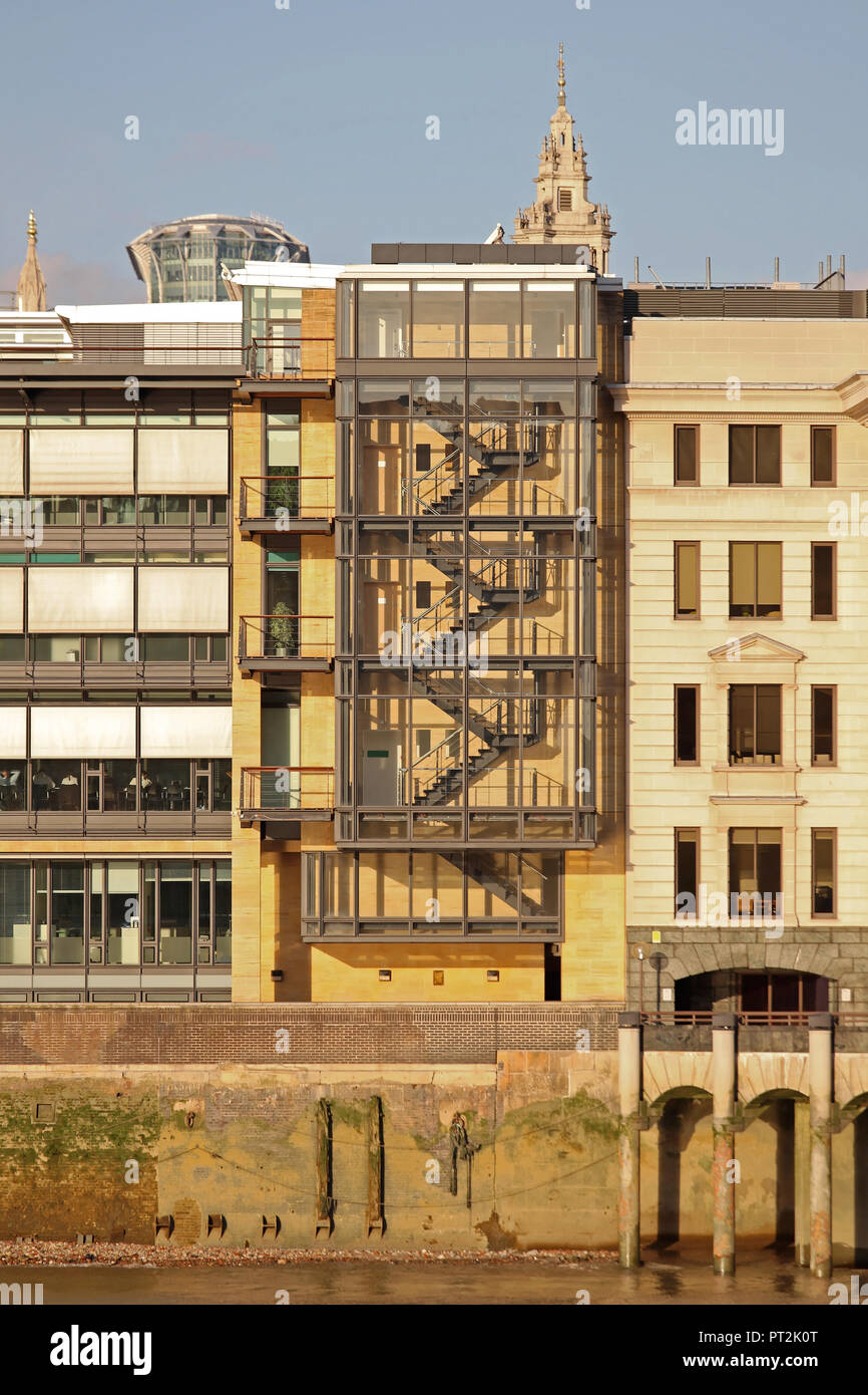 External Fire Escape Stairway at Back Side of Building Stock Photo - Alamy
