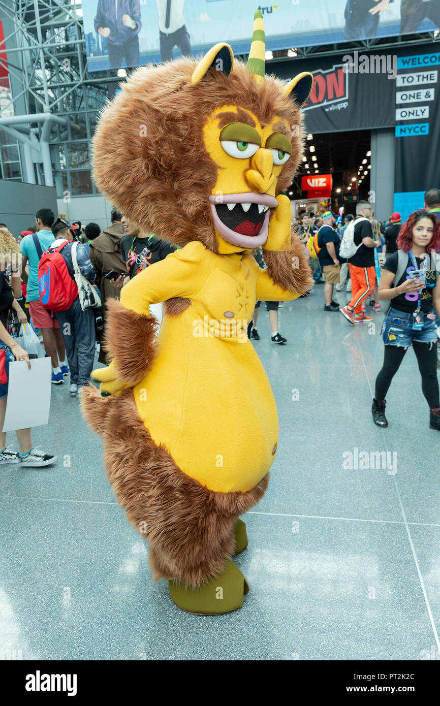 New York, USA. 04th Oct, 2018. Atmosphere with fans and Big Mouth ...