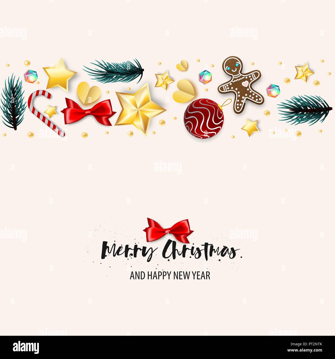 Festive christmas card frame Stock Vector Images - Alamy