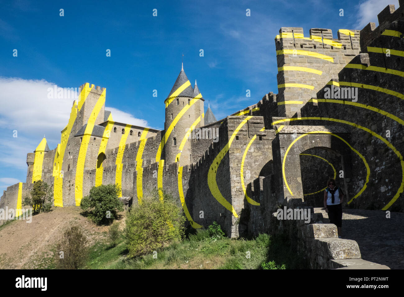 Concentric yellow circles carcassonne hi-res stock photography and ...