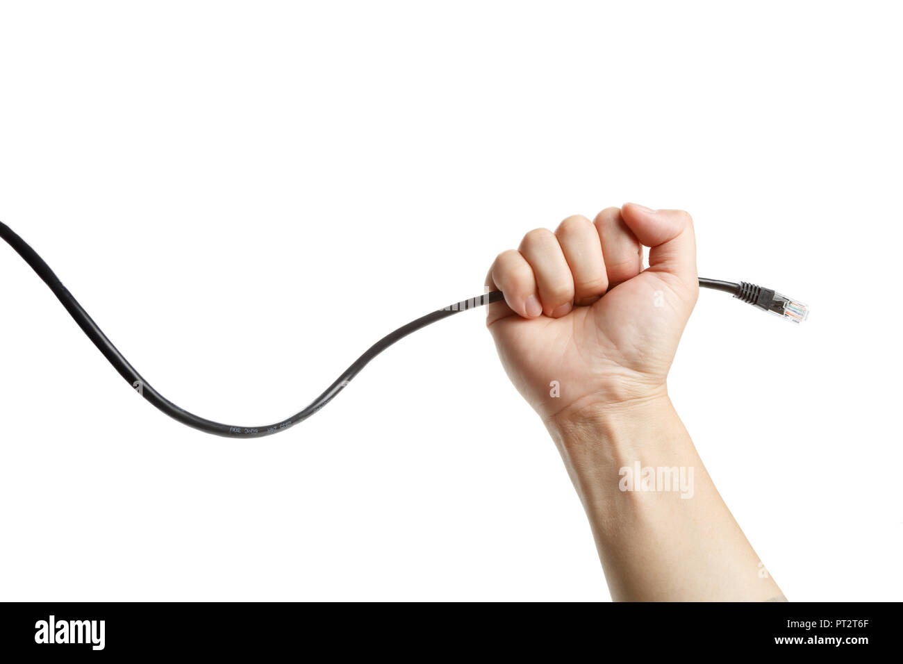 Hand holding cable hi-res stock photography and images - Alamy