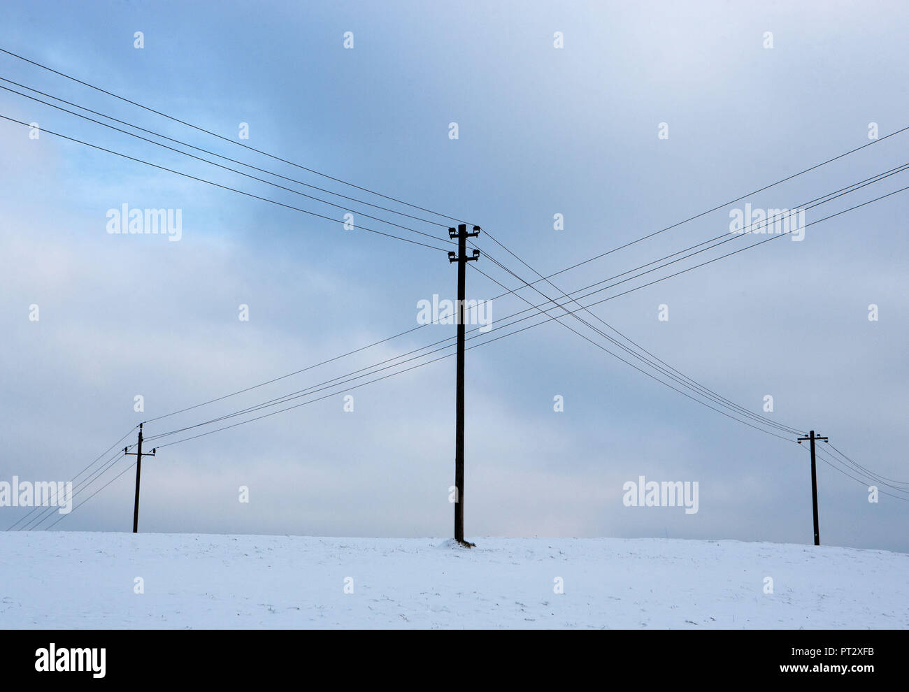 Power lines near bad kreuzen hi-res stock photography and images - Alamy