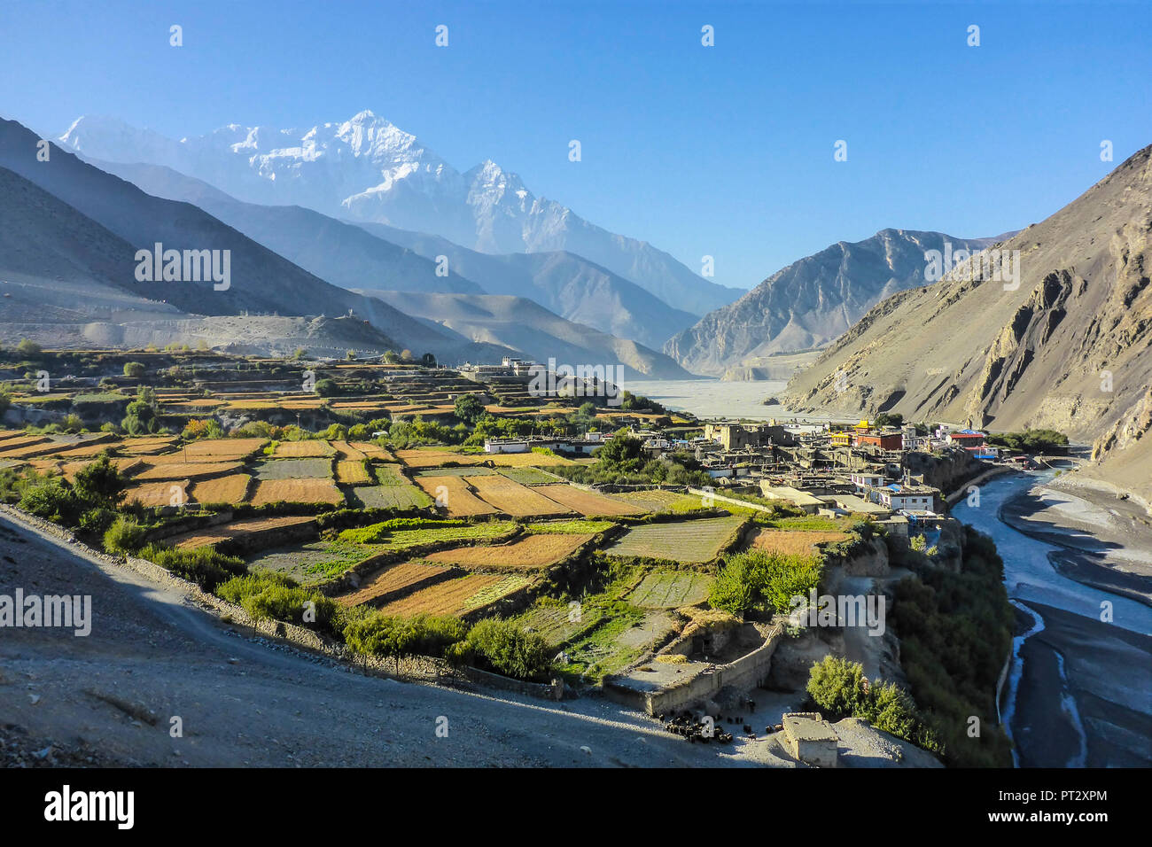 Nepal, Himalaya Mountains, Mustang District, Annapurna Circuit, Upper ...