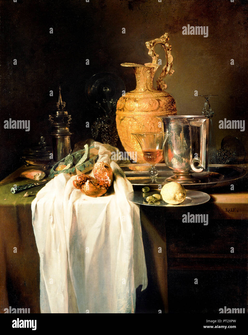 Willem Kalf Still Life With A Late Ming Ginger Jar