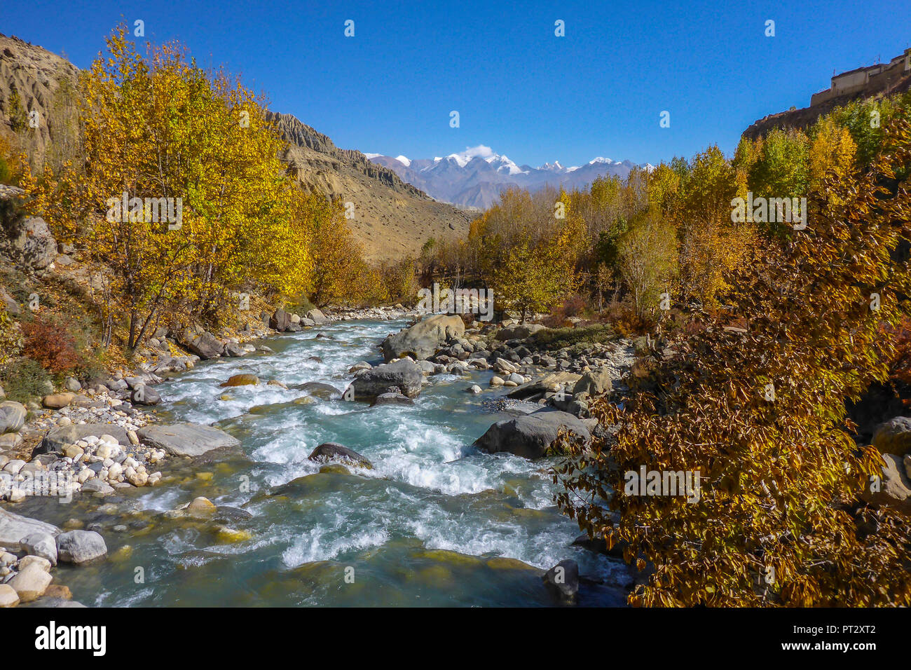 Nepal, Himalaya Mountains, Mustang District, Annapurna Circuit, Upper ...