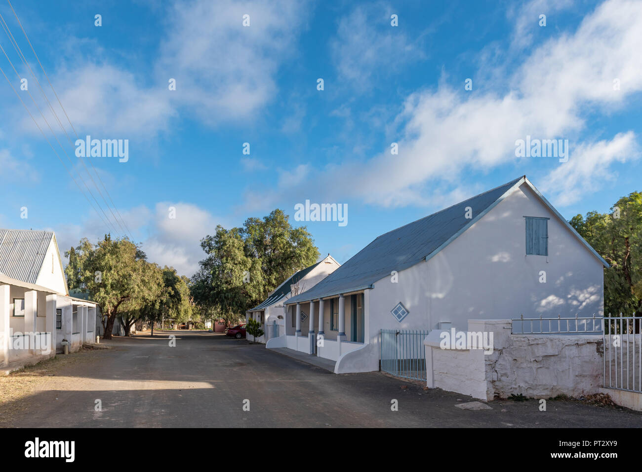 VICTORIA WEST, SOUTH AFRICA, AUGUST 7, 2018: A street scene, with ...