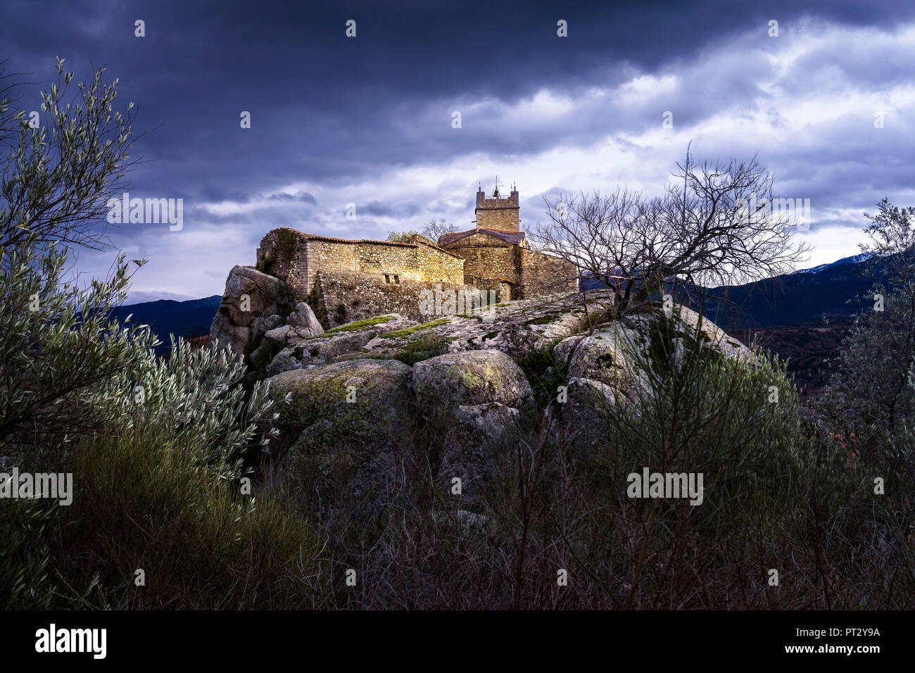 Saint-Vincent-d'En-Haut church in Eus, one of the plus beaux villages ...