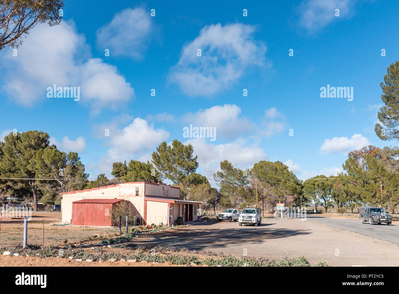 LOXTON, SOUTH AFRICA, AUGUST 7, 2018: View of Loxton in the Northern ...