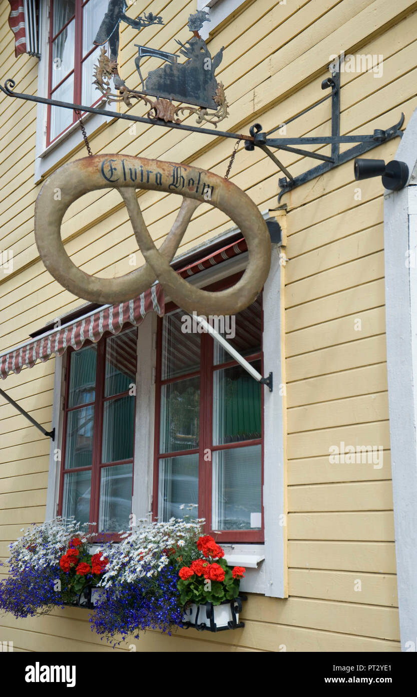 historic bakery in Gränna at Lake Vättern Stock Photo - Alamy