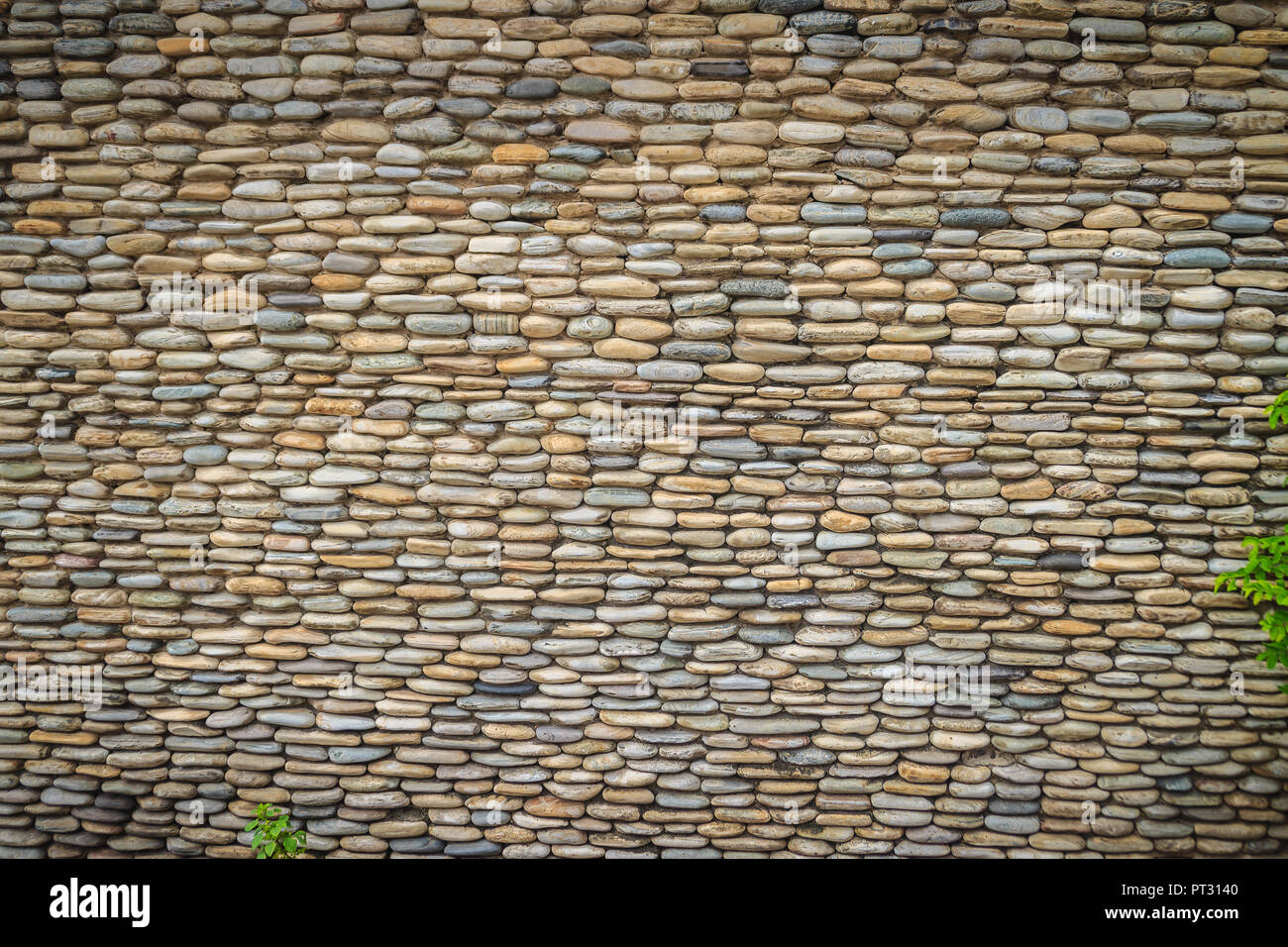 Beautiful River Pebble Wall Background. Seamless pebble stone floor and ...