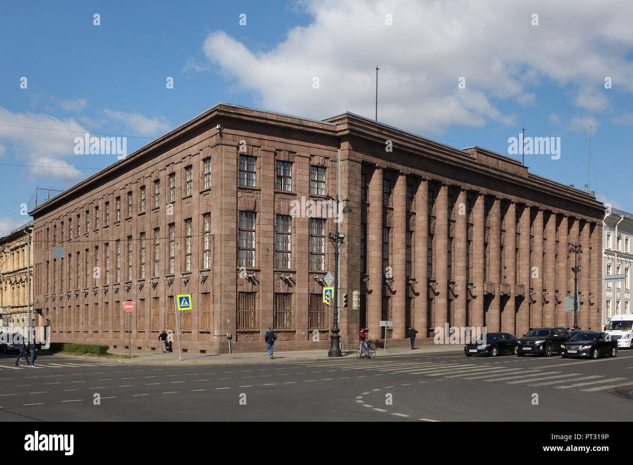 Red granite building of the former German Imperial Embassy designed by ...