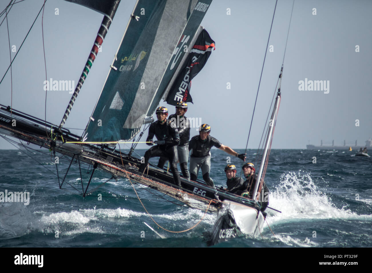 Spain, Barcelona, sailing regatta Stock Photo - Alamy
