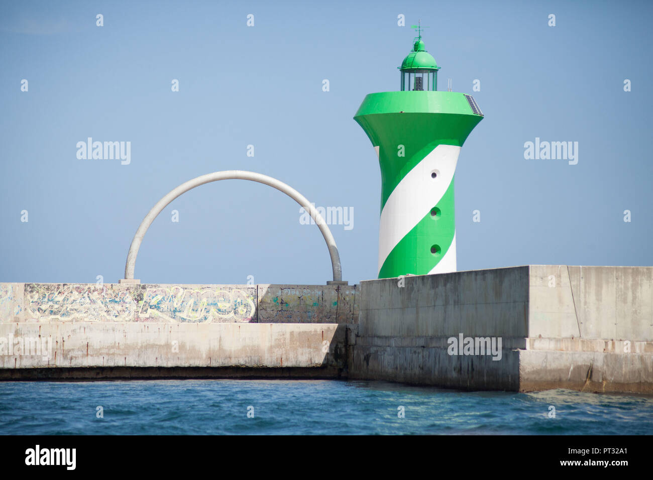 Spain, Barcelona, lighthouse Stock Photo - Alamy
