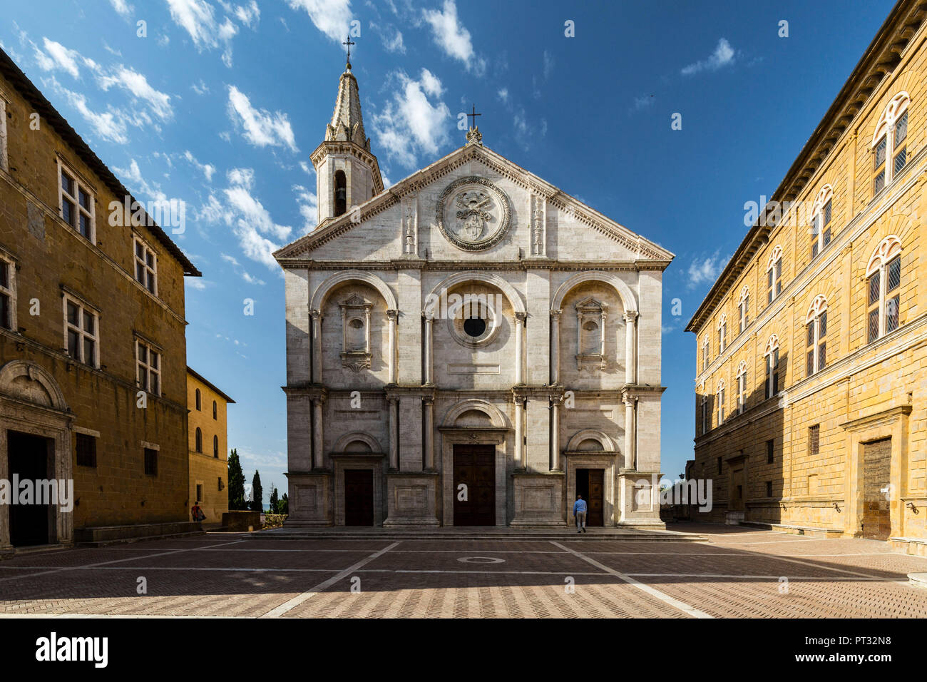 Europe, Italy, Tuscany, Pienza - Cathedral of Pienza Stock Photo - Alamy