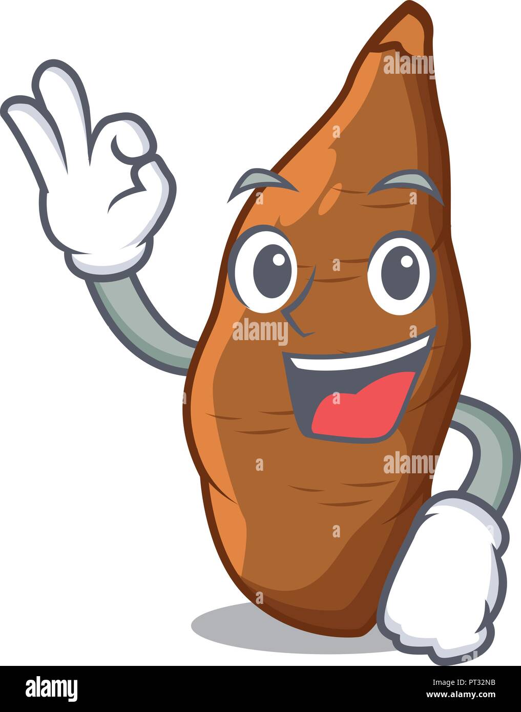 Cassava root Stock Vector Images - Alamy