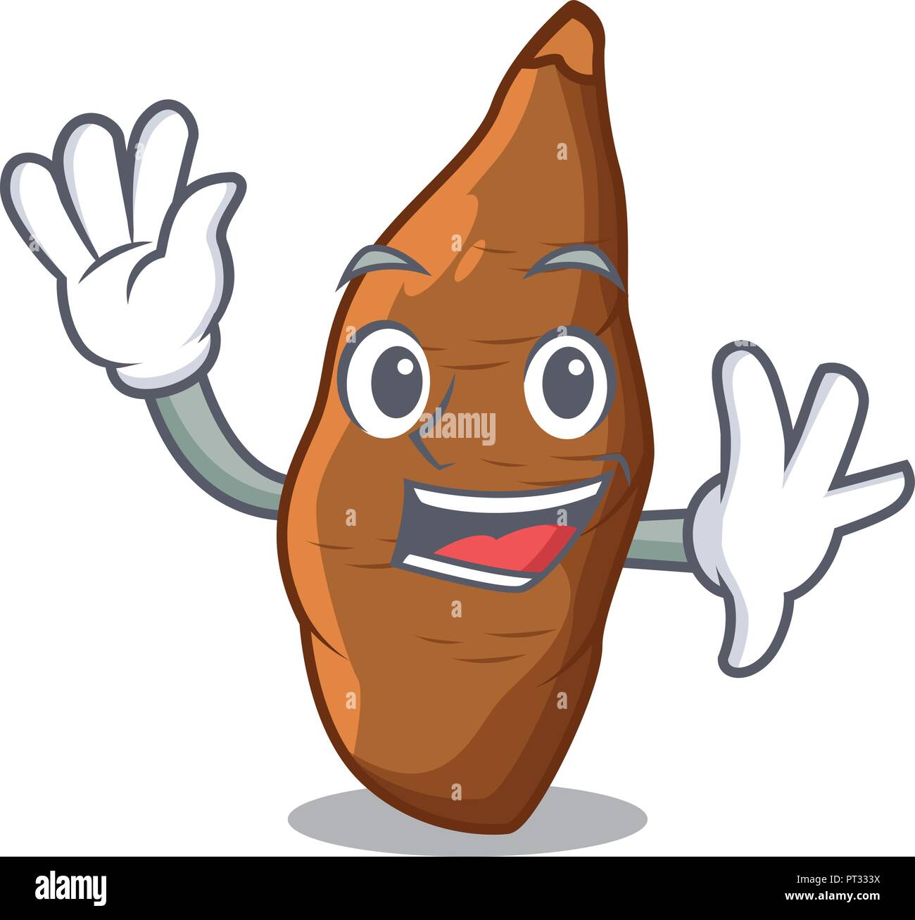 Cassava root and plant Stock Vector Images - Alamy