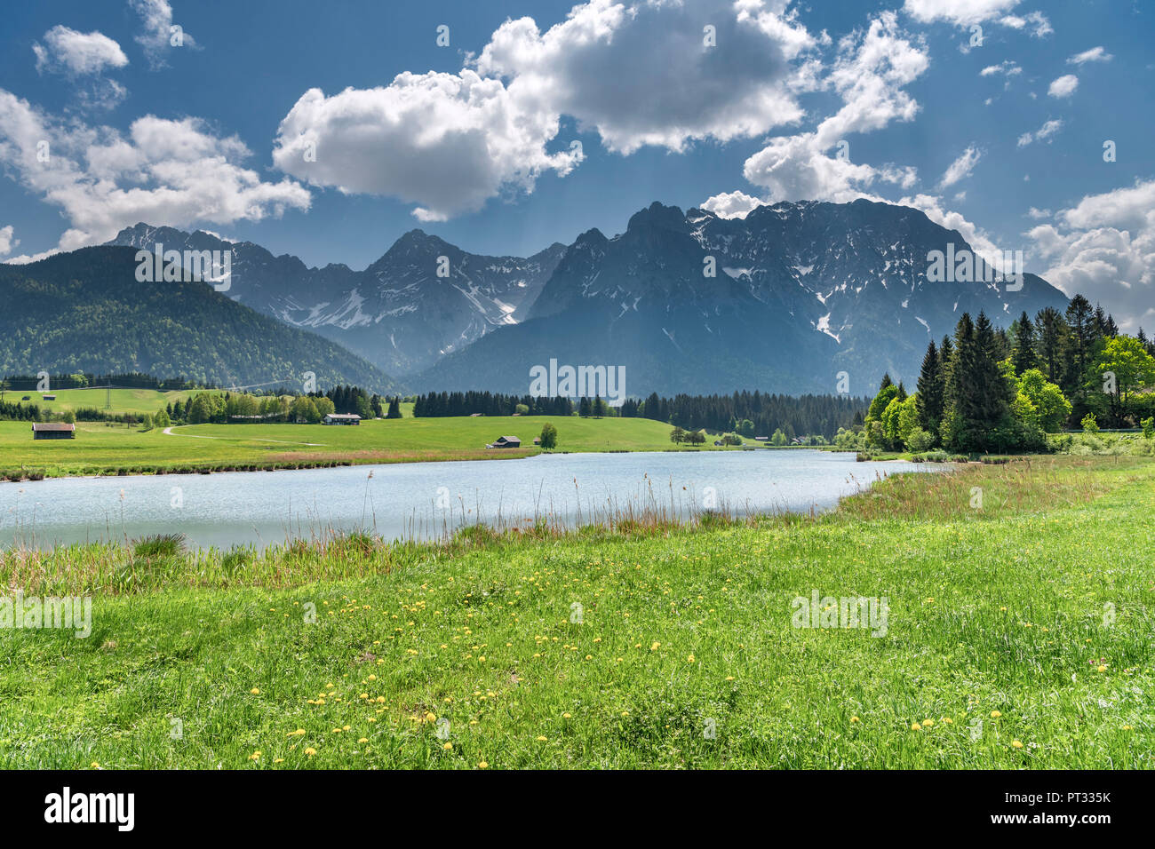 Mittenwald, district of Garmisch-Partenkirchen, Upper Bavaria, Germany ...