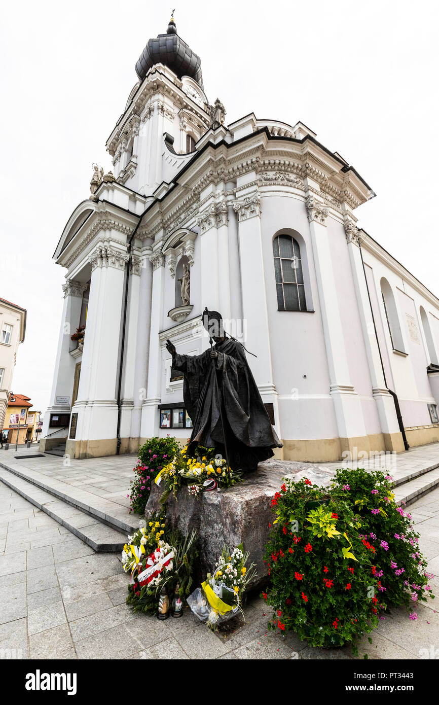 Europe, Poland, Lesser Poland, Wadowice - Statue Pope John Paul II ...