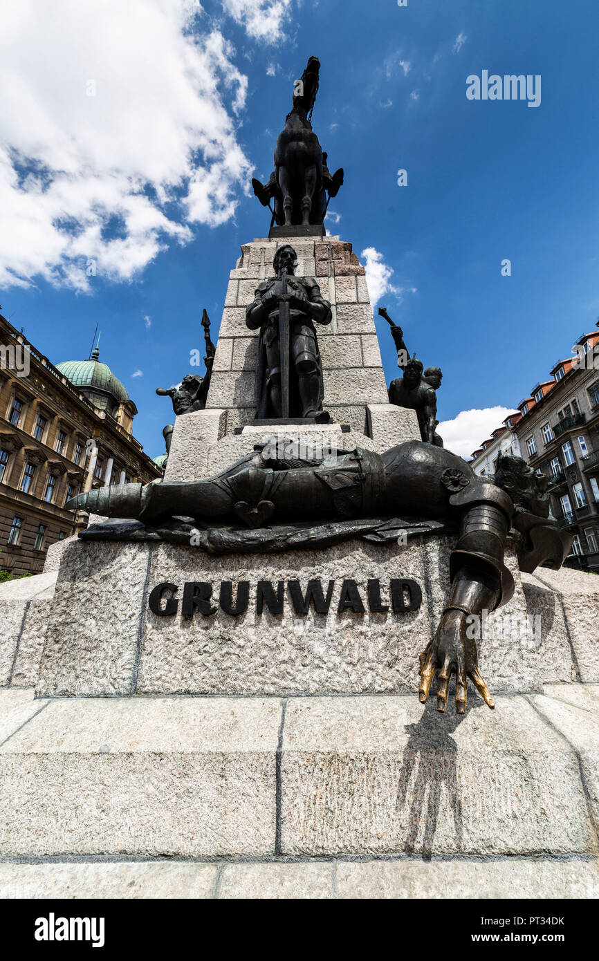 Europe, Poland, Lesser Poland, Krakow, The Grunwald Monument in Krakow ...